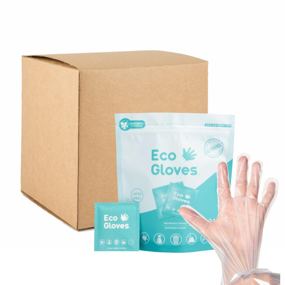 Individually Wrapped Compostable Disposable Gloves (Case of 50 Bags ...